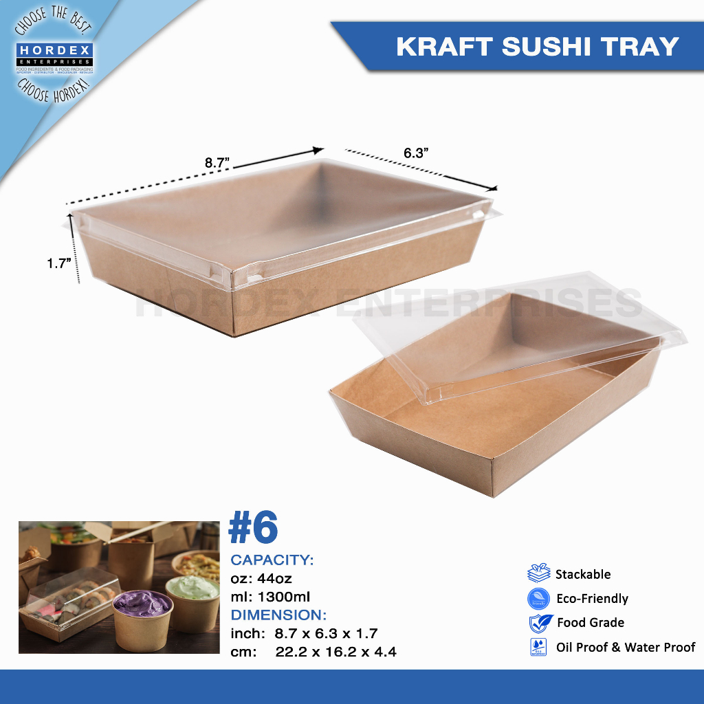 KRAFT SUSHI TRAY (10pcs) | Shopee Philippines