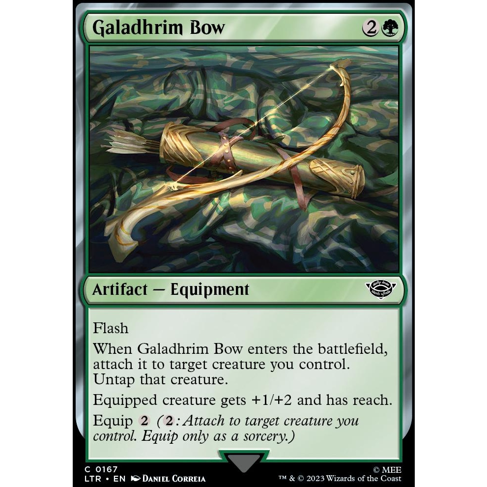 Galadhrim Bow Common The Lord of the Rings LOTR Magic the Gathering TCG ...