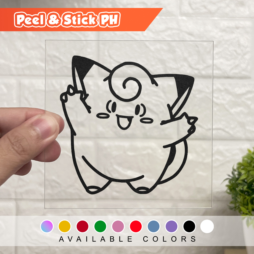 Pokemon Clefairy WATERPROOF Vinyl Decal Sticker for Cars, Laptops ...