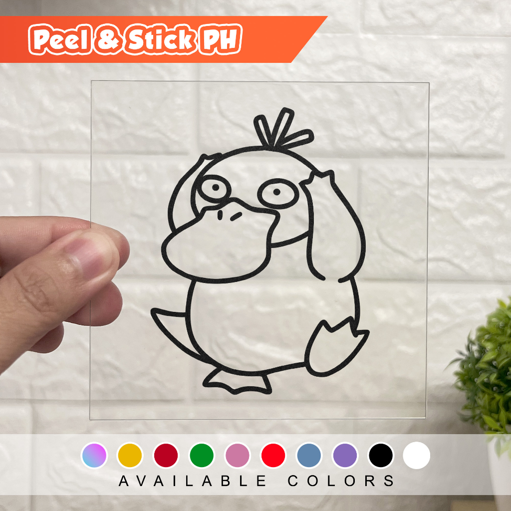 Pokemon Psyduck WATERPROOF Vinyl Decal Sticker for Cars, Laptops ...