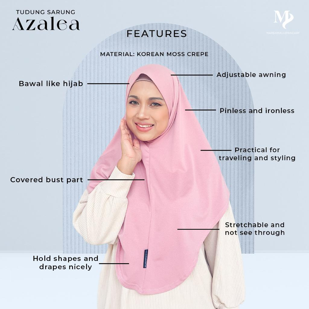 Marshmallowscarf's Azalea (Instant Hijab) | Shopee Philippines