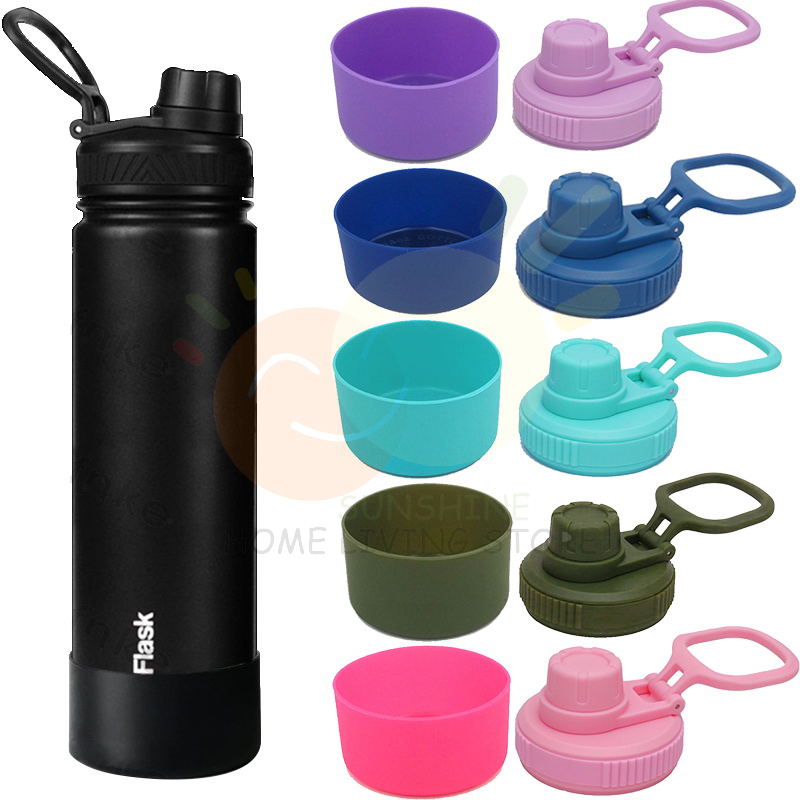 LINBAI Flask Accessories Large Handle Sport Cap for 12oz-64oz Cup Lid ...