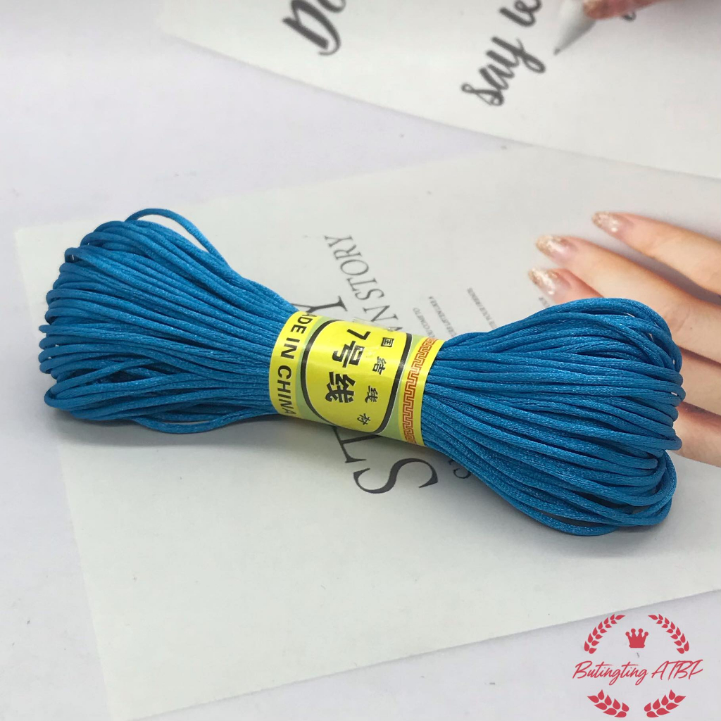 20 mete/ bundle 1.5mm Polyester Braided Long Rope DIY Chinese Knot ...