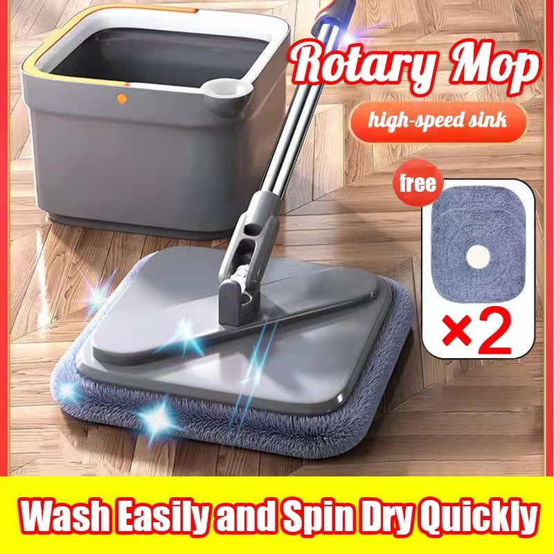 Spin Mop Sets Automatic Mop No Hand-Washing Lazy Mops With Bucket Self ...