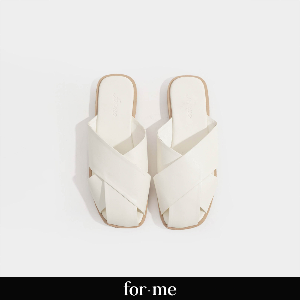 ForMe Flat Sandals for Women (White) | Shopee Philippines