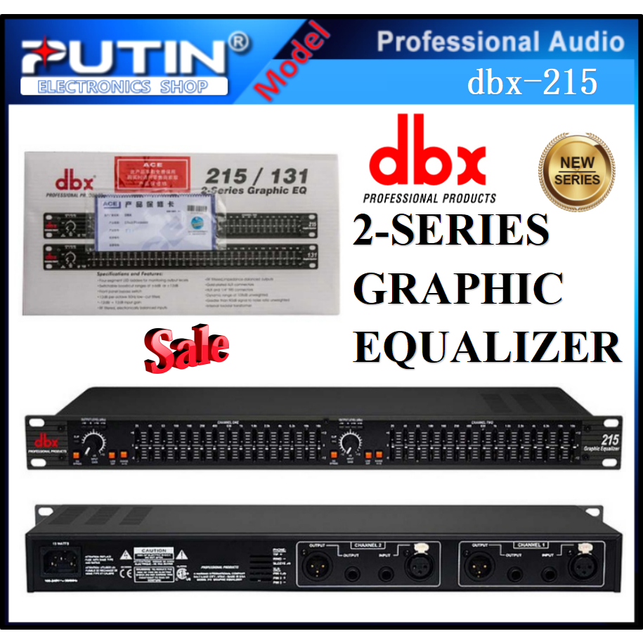 The equalizer dbx 215/131 Graphic Equalizer 15 band dbx equalizer 15 band dbx (BLACK) | Shopee ...
