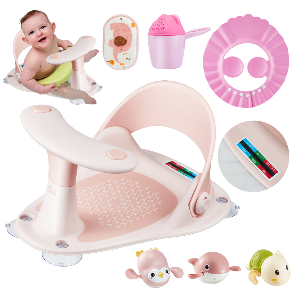 Baby Bath Seat Safety Baby Shower Chair Bath Tub Seater Bath Ring ...