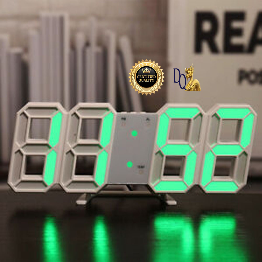 DQ 3D LED Wall Clock Modern Digital Wall TableClock Watch Desktop ...