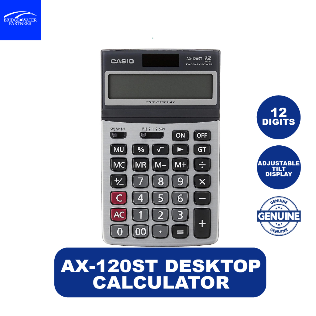 Casio AX-120ST Desktop Calculator | Shopee Philippines