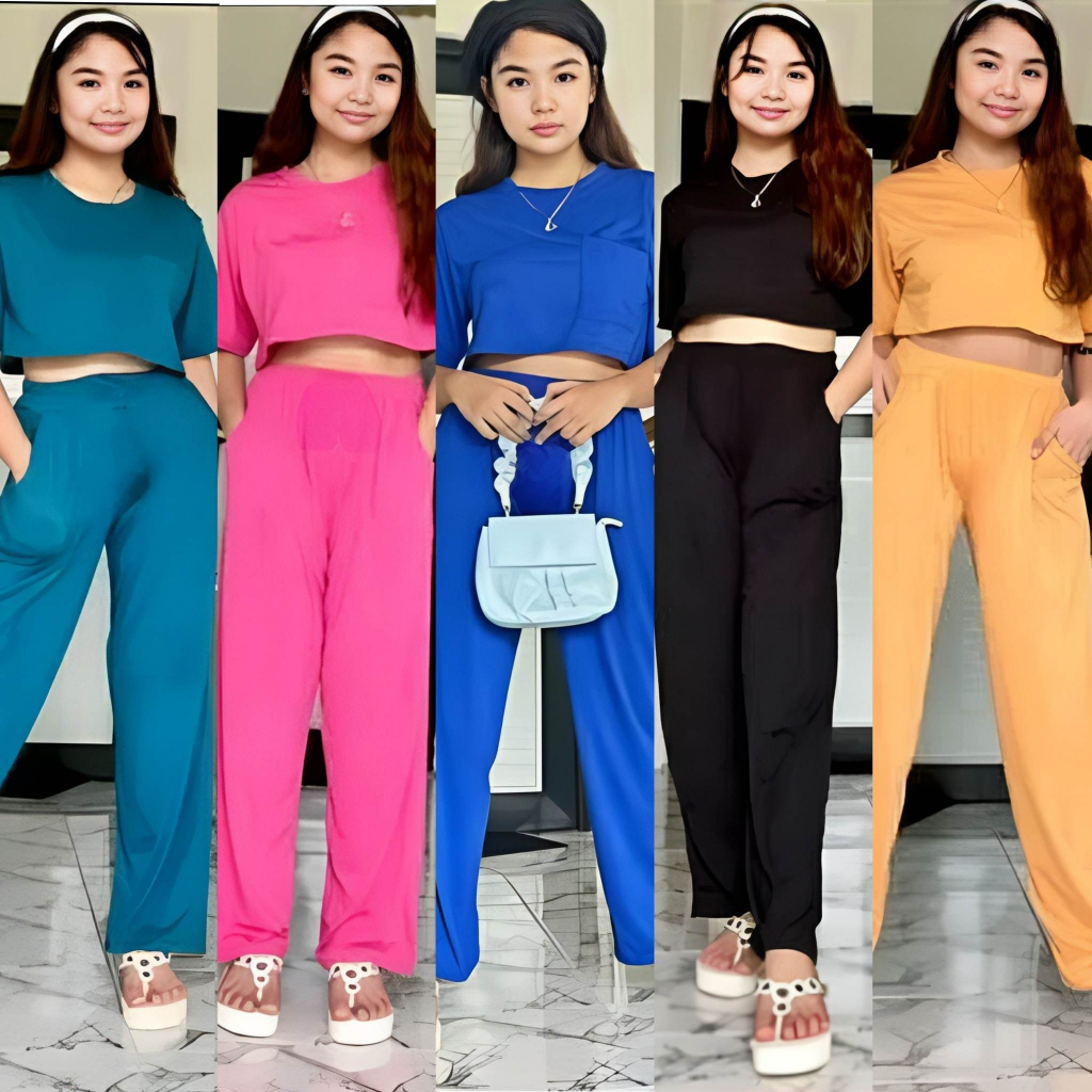 Hakuna Teens Terno /Coordinates (*loose pocket crop top With loose ...