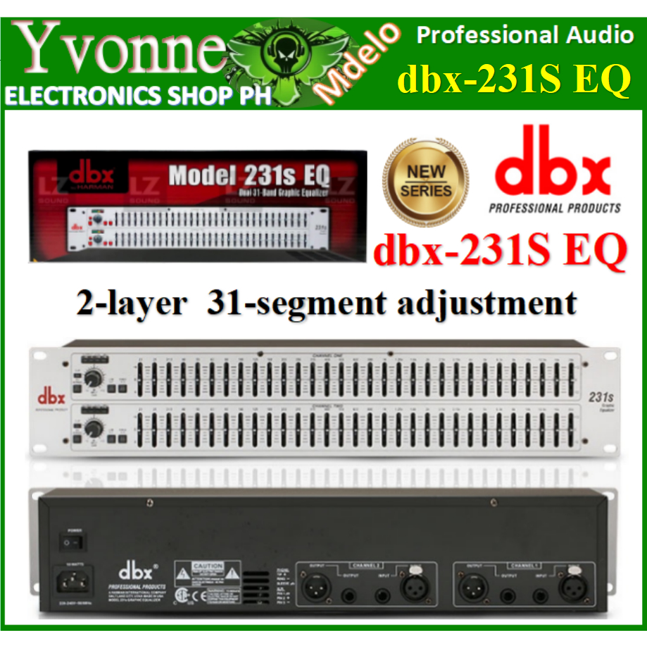 The Equalizer DBX 231S Equalizer EQ 2-layer 31-segment adjustment With gain adjustment DSP mid ...