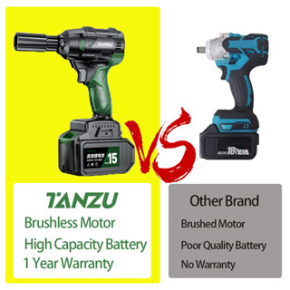 Tanzu 21V Electric Impact Wrench Cordless High Torque Impact Wrench ...