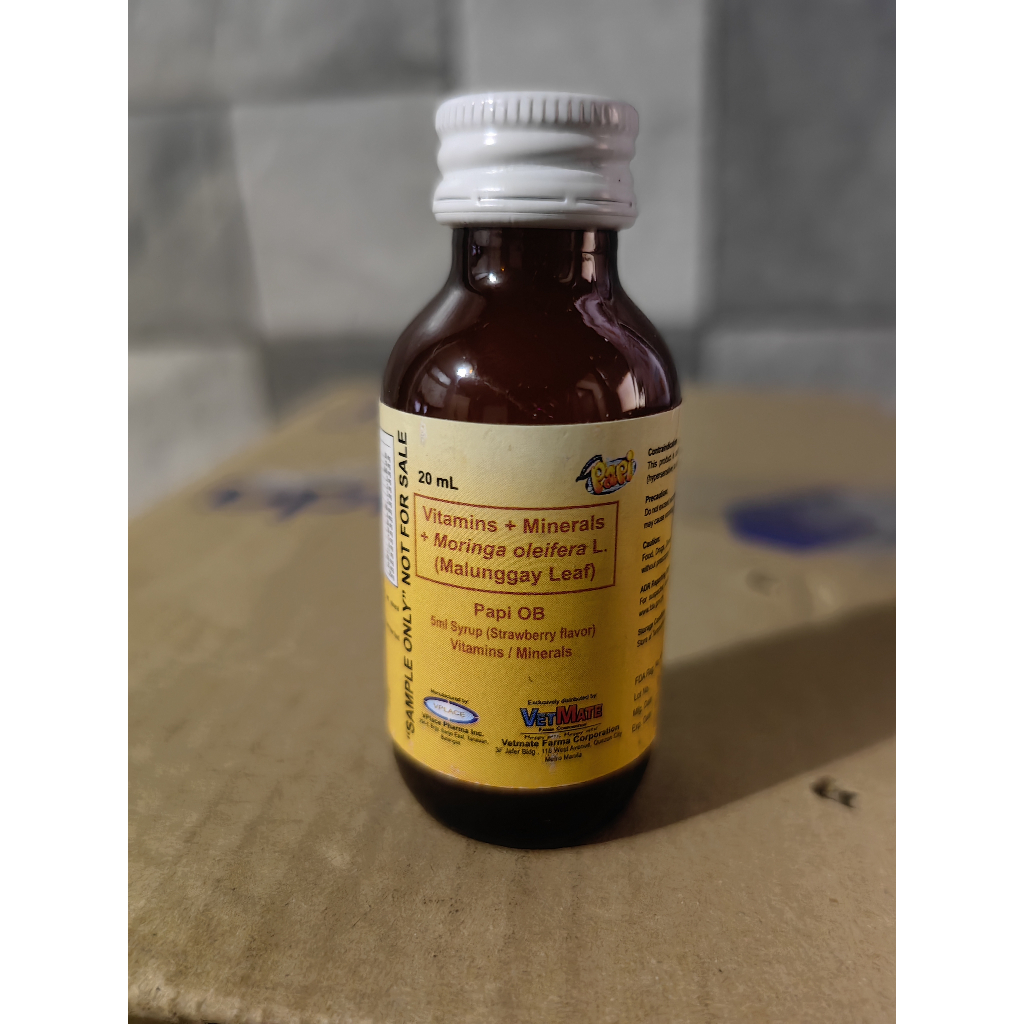 Papi OB Syrup 20mL (1 Bottle/No Box) for Pets Pre/Post Pregnancy ...