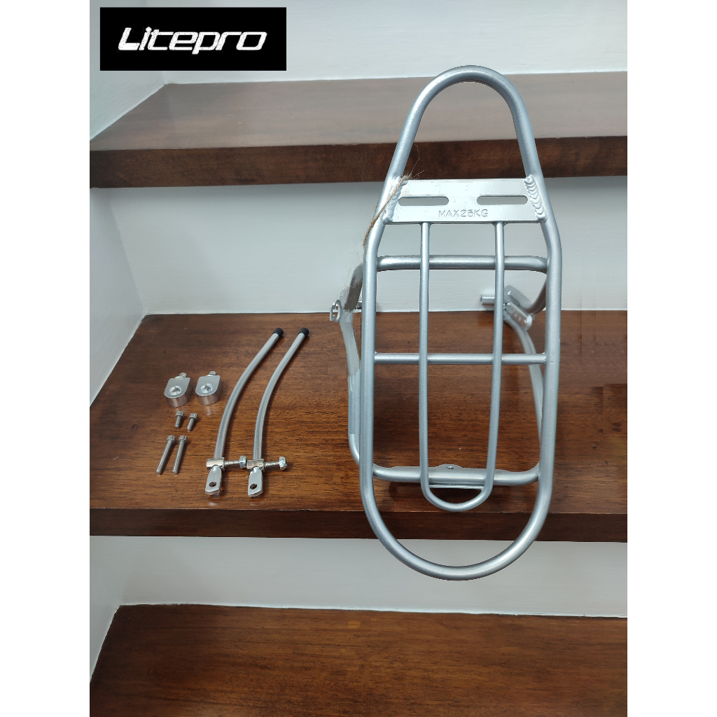 LITEPRO Adjustable Aluminum Rear Rack Carrier for 22" 20" 18" 16" Dahon ...