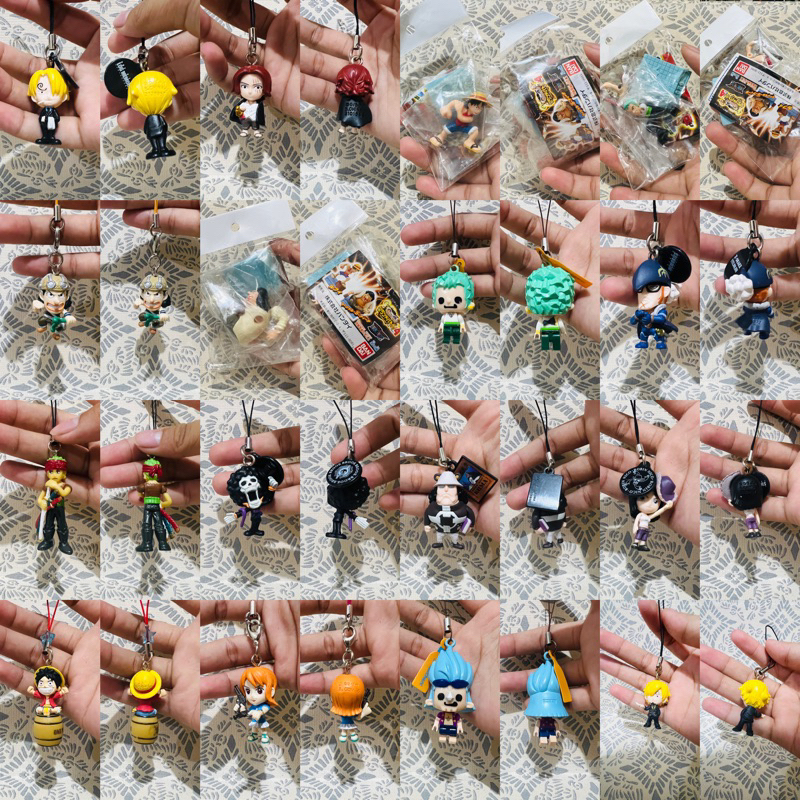 (Assorted) KEYCHAIN CASHAPON CAPSULE FINGER PUPPET BANDAI ONE PIECE ...