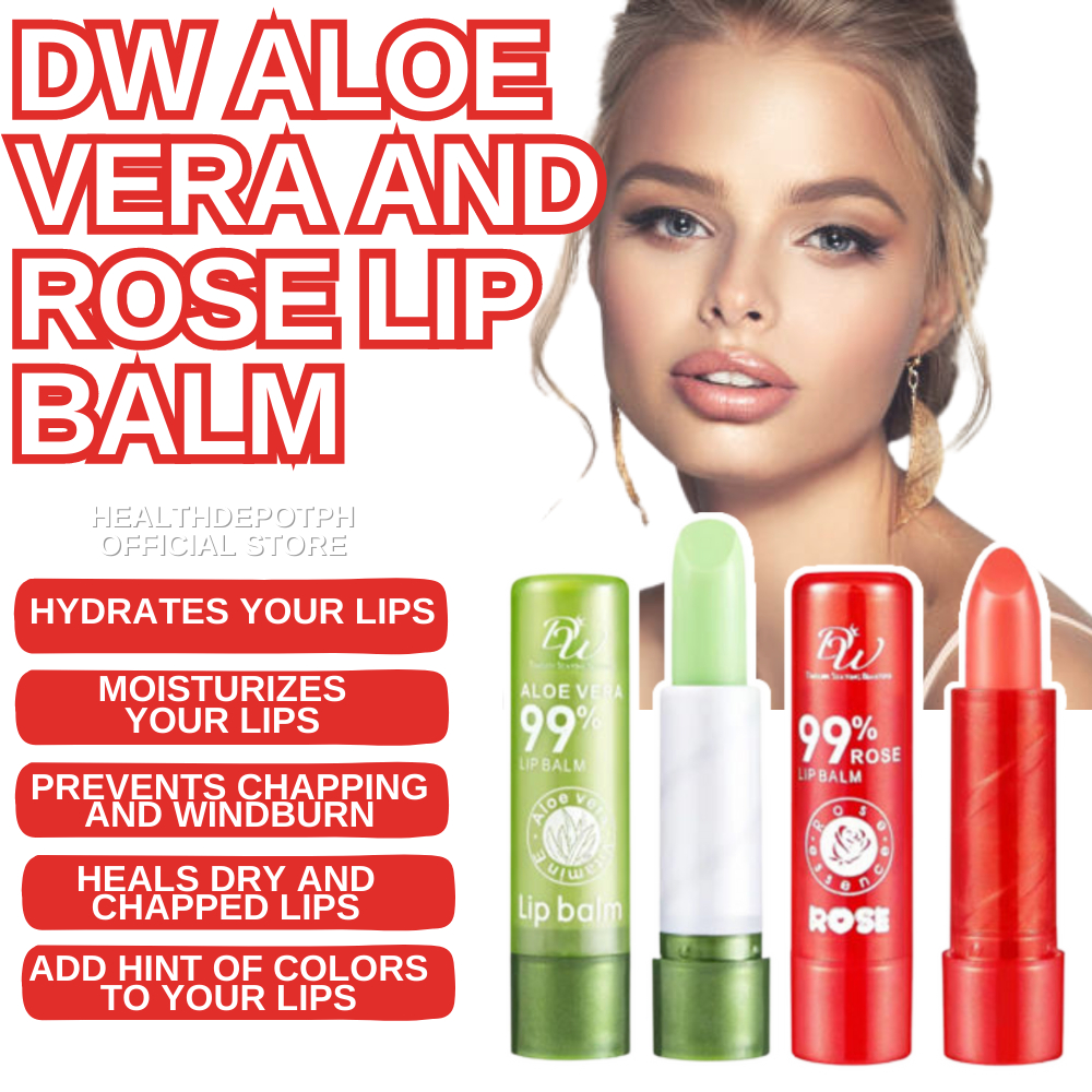 DW Aloe Vera & Rose Moisturizing Magic Lip Balm Anti Cracked Lips ...
