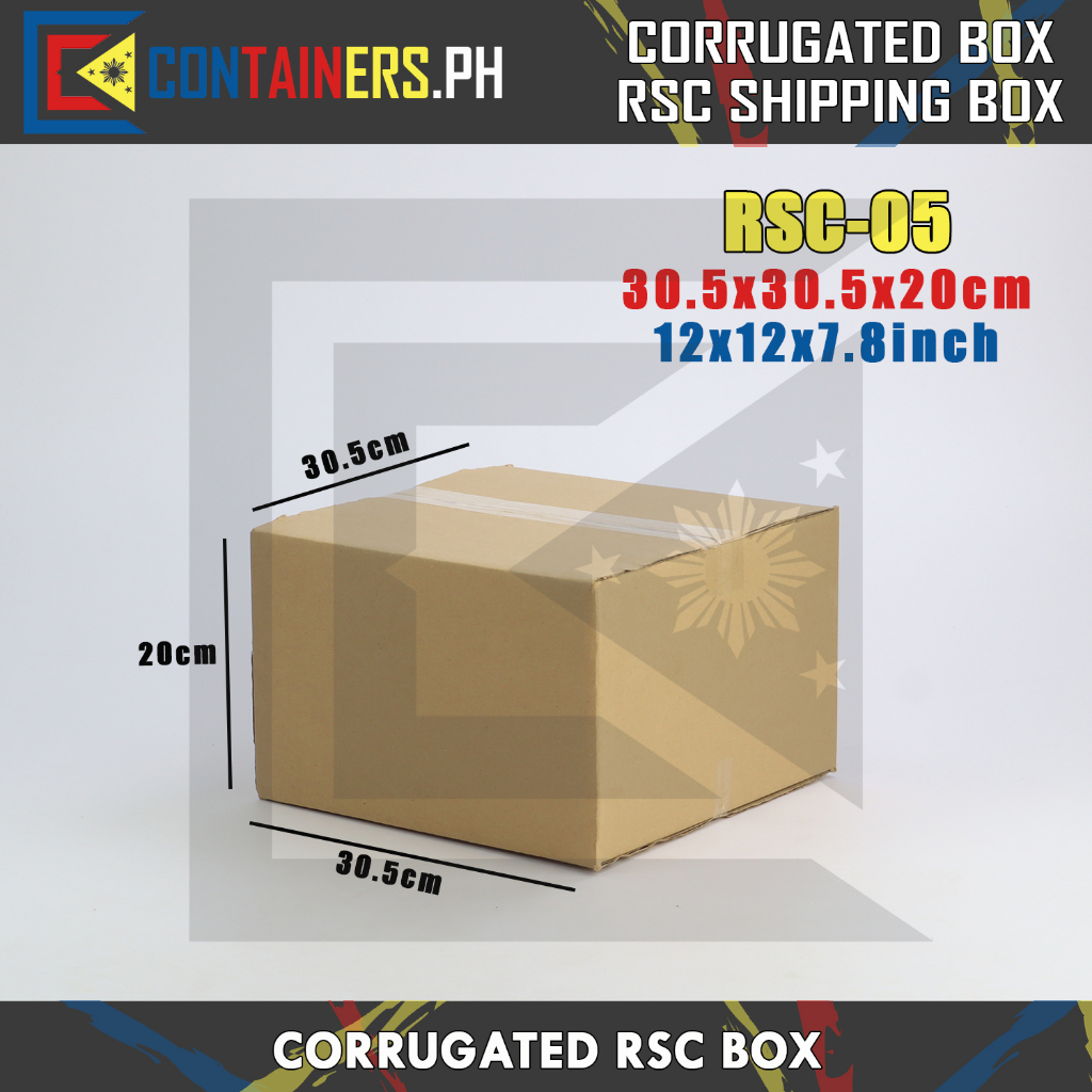 CONTAINERS.PH Brown Kraft Corrugated RSC Box Shipping Box Packaging Box ...