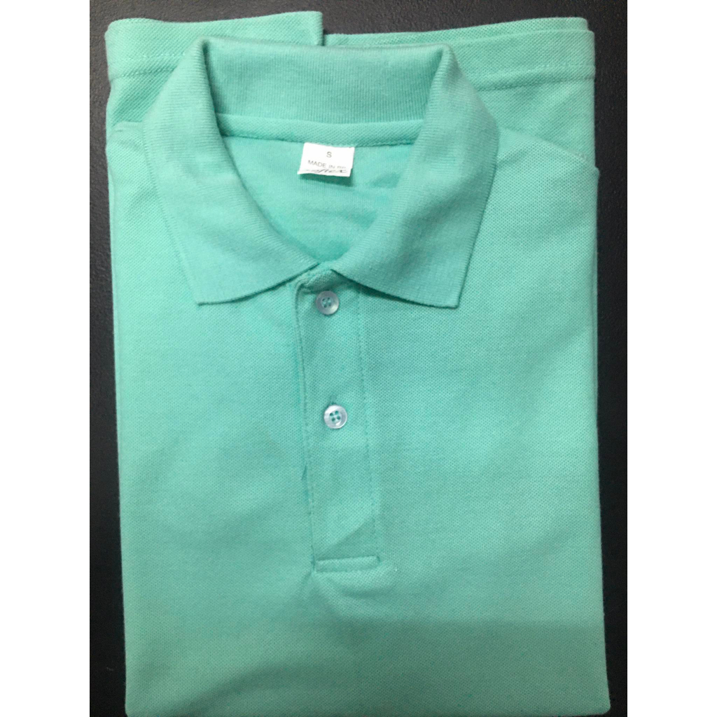 SOFTEX LIGHT GREEN | Plain HONEYCOMB POLOSHIRT | Shopee Philippines