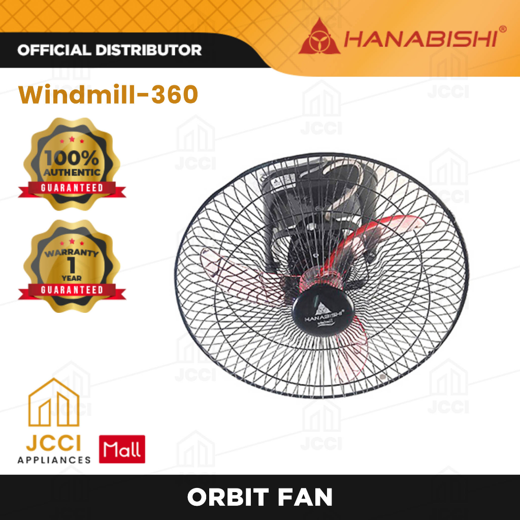 Hanabishi Orbit Fan As Blade Original with 1 Year Warranty Windmill 360 ...