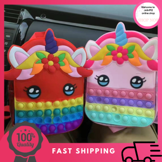 MINI912 Backpack for Girls pop it bag for kids Large Pop It Fidget Toy ...
