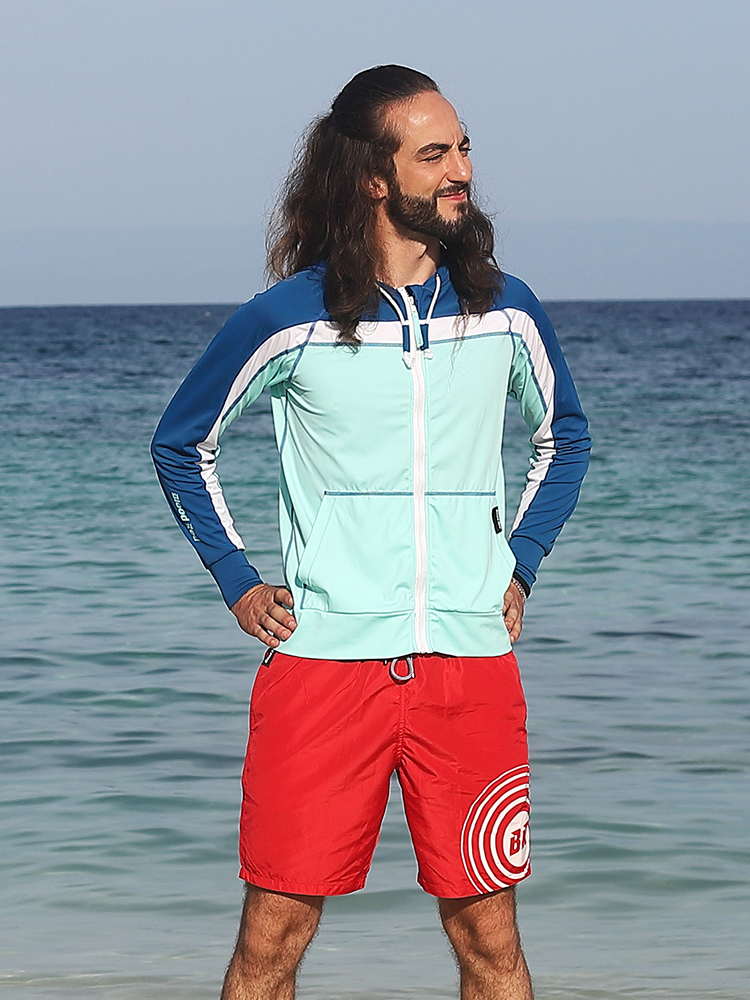 Blood Red Adam Men's Hooded Rash Guard | Shopee Philippines