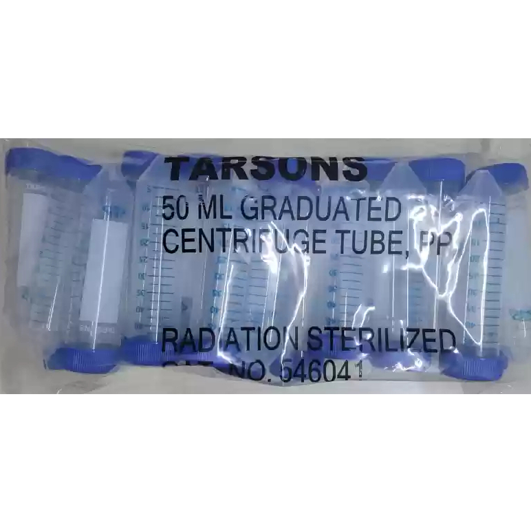 Corning® / Tarsons Spinwin™ 50mL Centrifuge Tubes, 25 pieces per pack ...