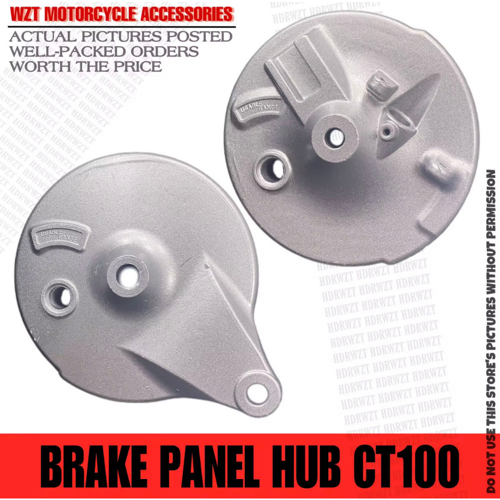 WZT KAWASAKI BAJAJ CT100 FRONT & REAR BRAKE PANEL COVER HUB FOR ...