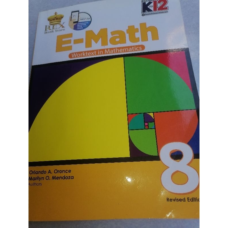 E-Math 8 : Worktext in Mathematics by Oronce, Mendoza | Shopee Philippines