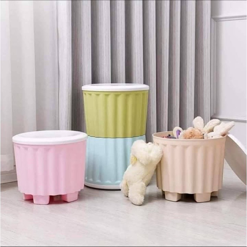 Box Storage Stool Plastic Stackable Mulfunction Box Footstool Seat ...