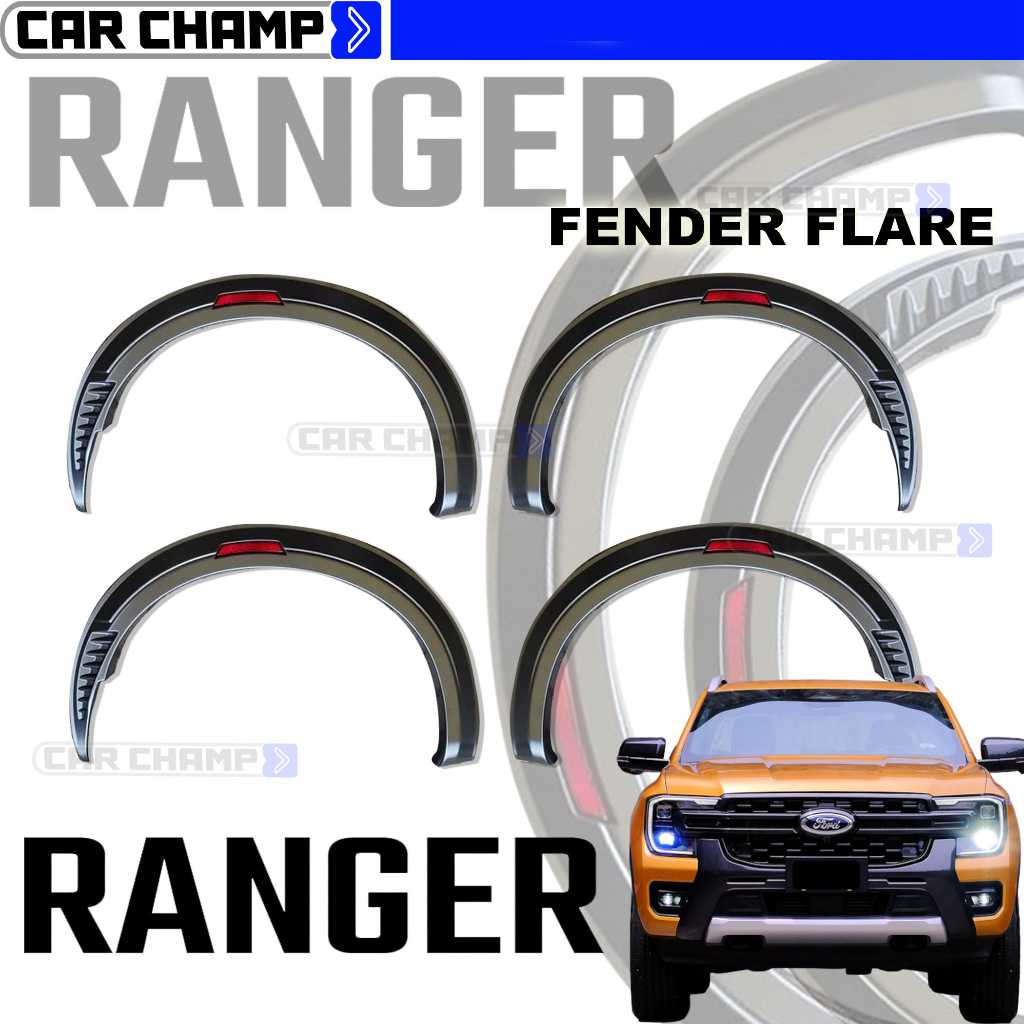 Ford Ranger 2016 to 2022 OEM Fender Flare SLIM TYPE BLACK / w ...