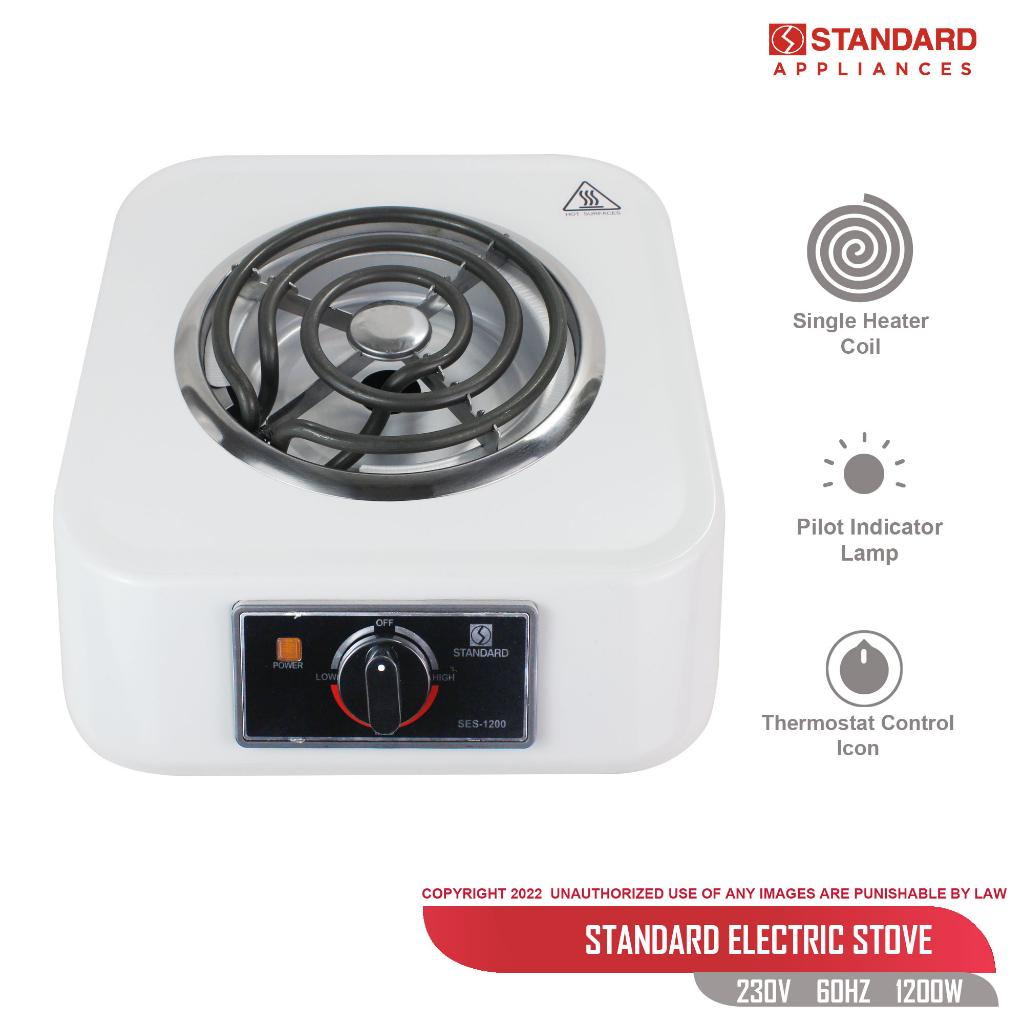 STANDARD Single Coil Electric Stove 1200W | Shopee Philippines