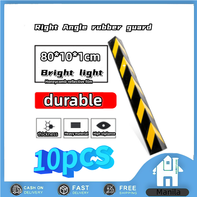 10Pcs Heavy Duty Rubber Corner Guard, Garage Corner Protector ...