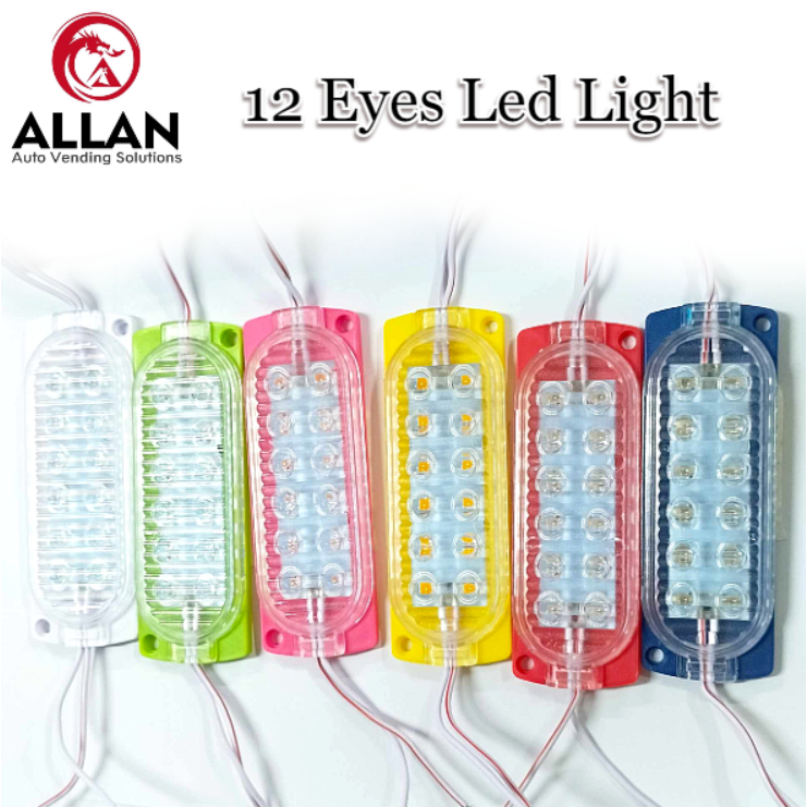 Allan New Ultrasonic Led Lights 12 Eyes 12v Superbright COB LED ...