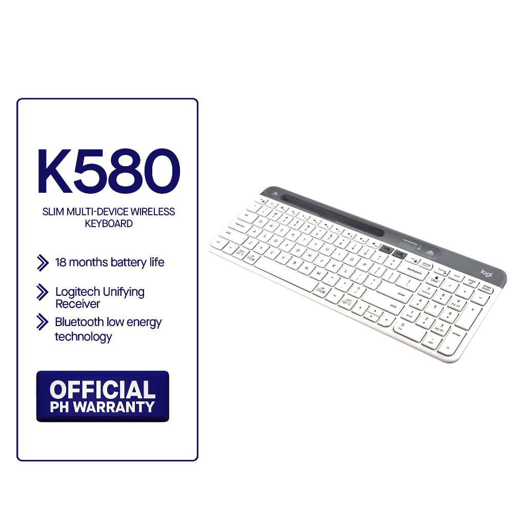 Logitech K580 Wireless Ultra-thin Keyboard Dual Mode 2.4G Bluetooth ...