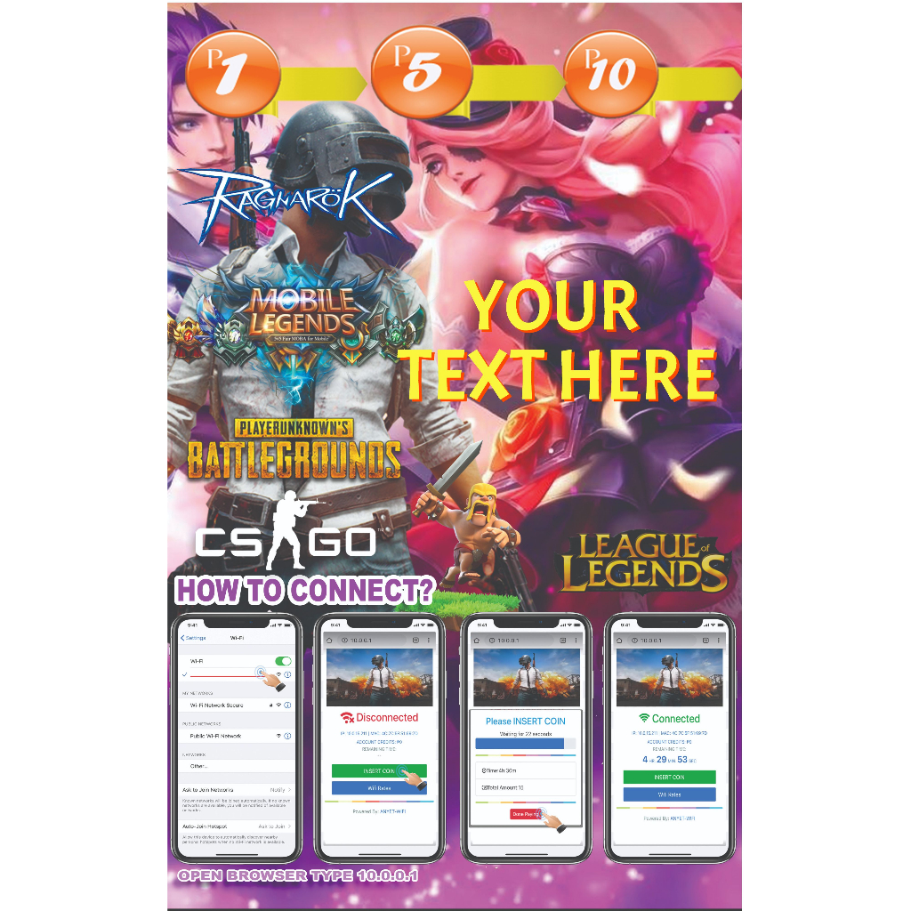 PISOWIFI TARPAULIN CAN PUT YOUR NAME | Shopee Philippines