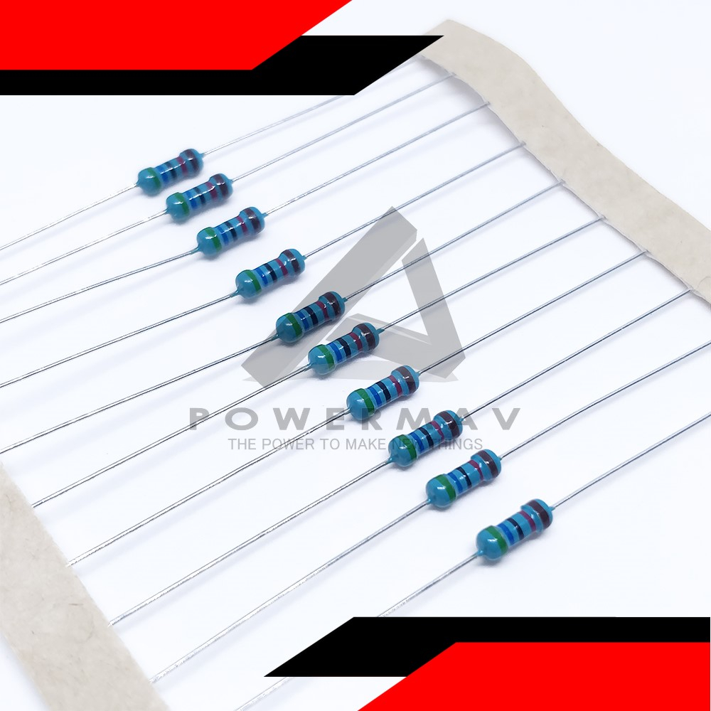 10pcs 56k ohms 5 band 1/4w Metal film resistor 1% ohm for pcb breadboard arduino uno mega nano ...