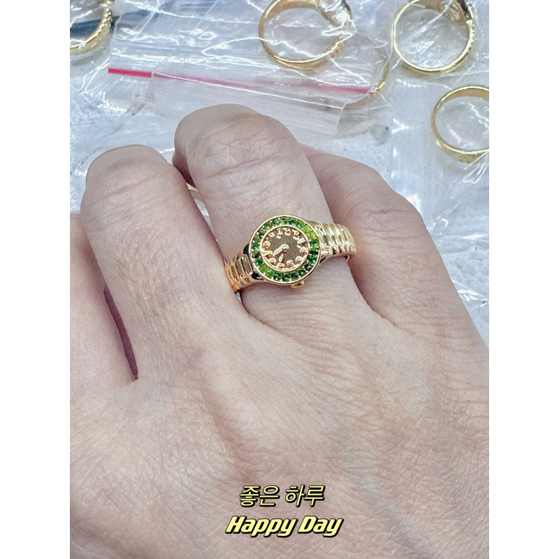 original 18karat au750 yellow gold with zircon with certificate watch ...