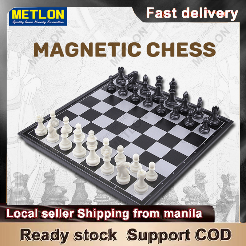Magnetic foldable wood Chess Set (25x25 CM- 32x32CM ) brain trainning ...