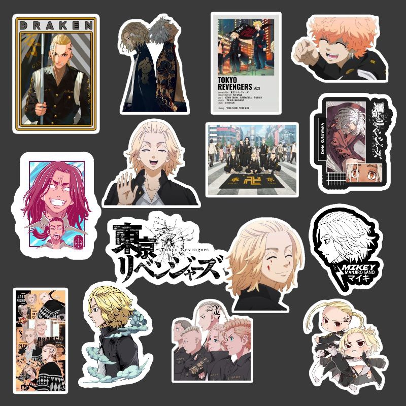 TOKYO REVENGERS Stickers | Vinyl Matte Laminated Waterproof and ...