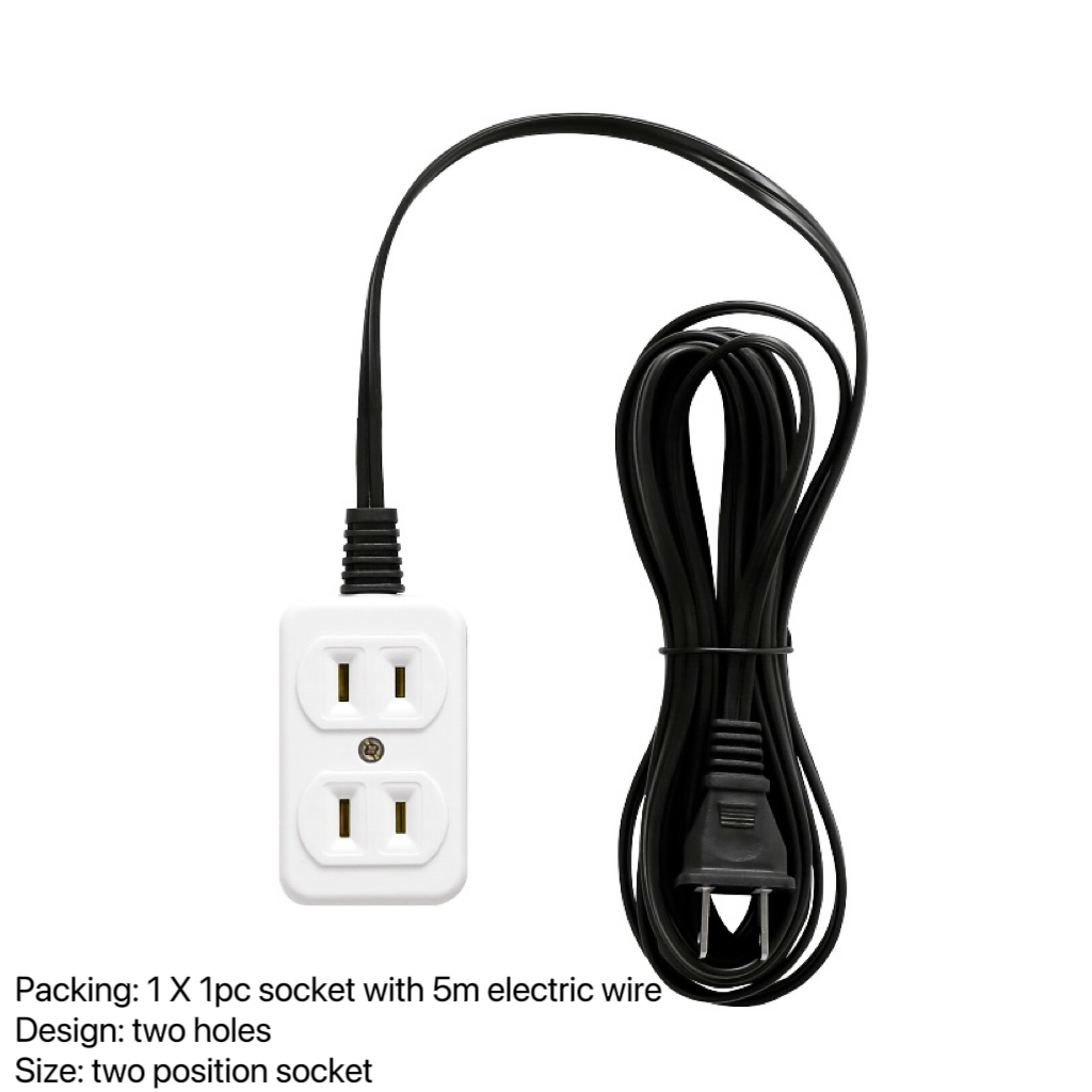 5m Multi Function Extension Cord Socket Plug Extension Outlet Wire Cord