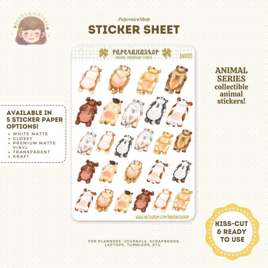 Cute Puppies Planner Stickers, Dog Stickers, Lazy Stickers, Pet ...
