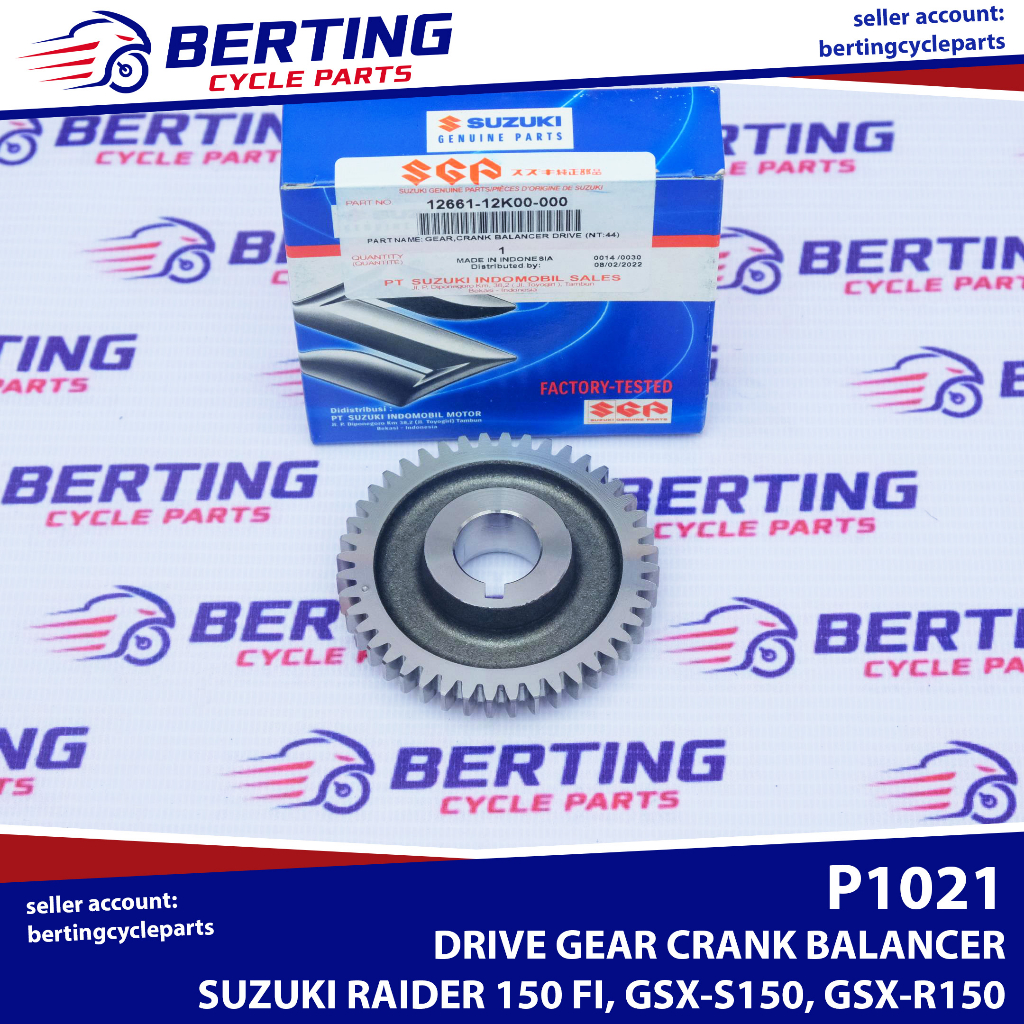 SGP DRIVE GEAR CRANK BALANCER Suzuki Raider 150 FI GSX-S150 GSX-R150 ...