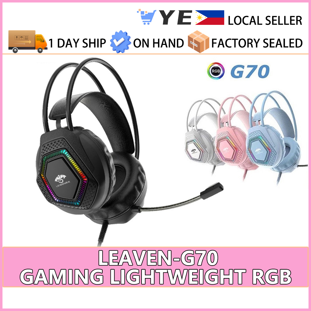 LEAVEN G70 gamingheadset wired noise reduction headset stereo surround ...