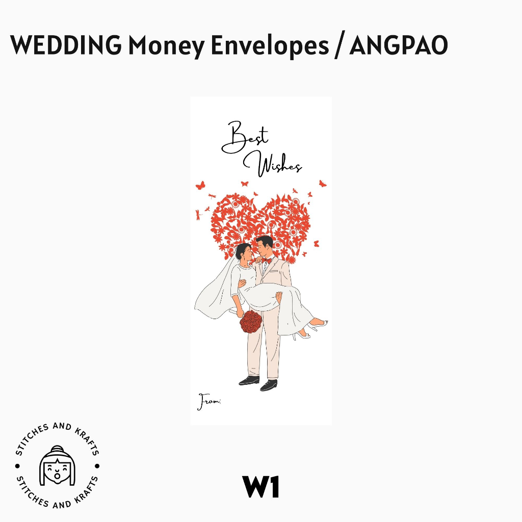 WEDDING Money Envelopes Angpao gift for wedding birthday debut ...