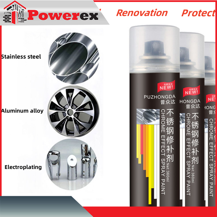 Repair Electroplated Paint Silver Powder Chrome -plated Spray Paint ...