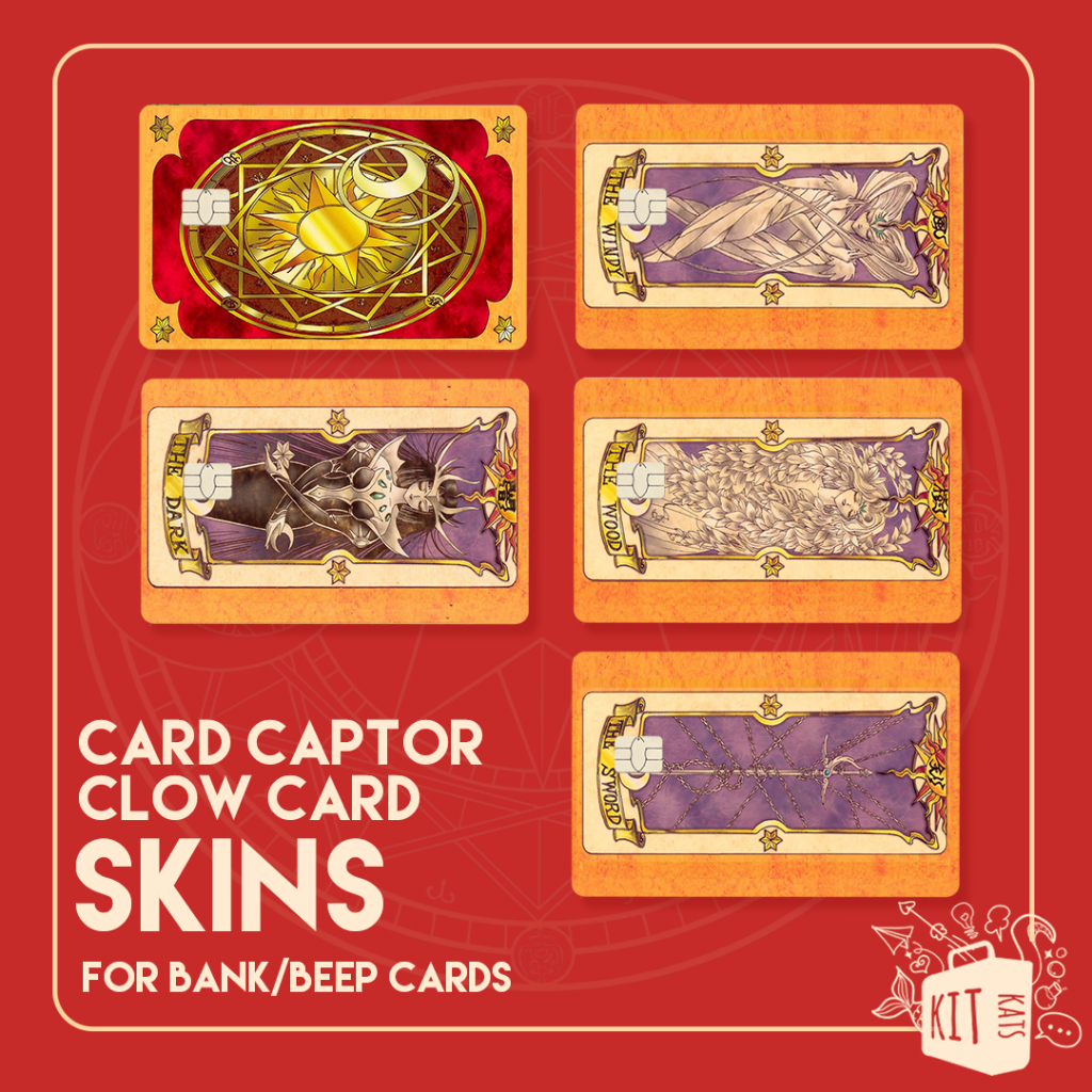 Card Captor Sakura Clow Card Sticker For Bank Beep or Loyalty Cards ...