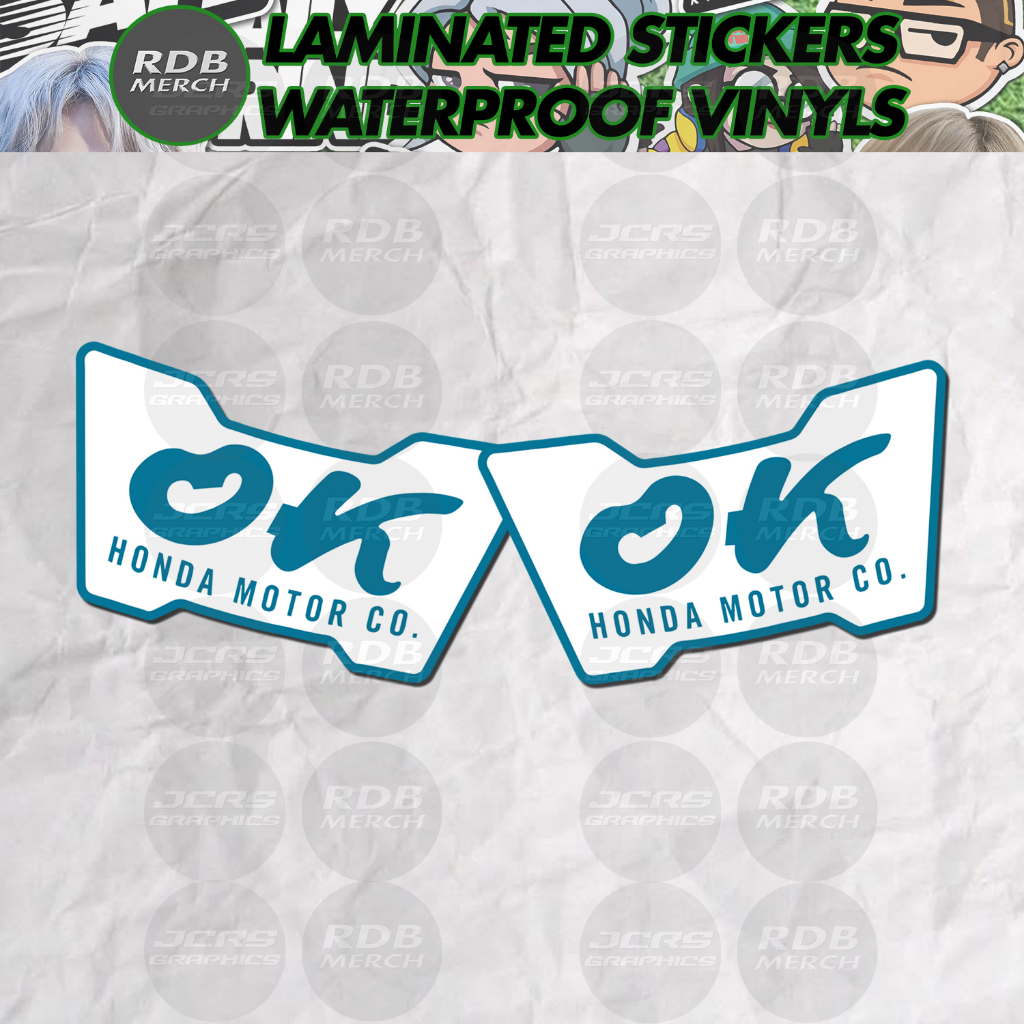 Motor Co. - Honda OK Car sticker window | Shopee Philippines