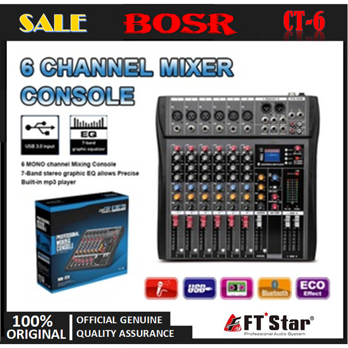 CT-60S Mixer 6 CHANNEL | Shopee Philippines