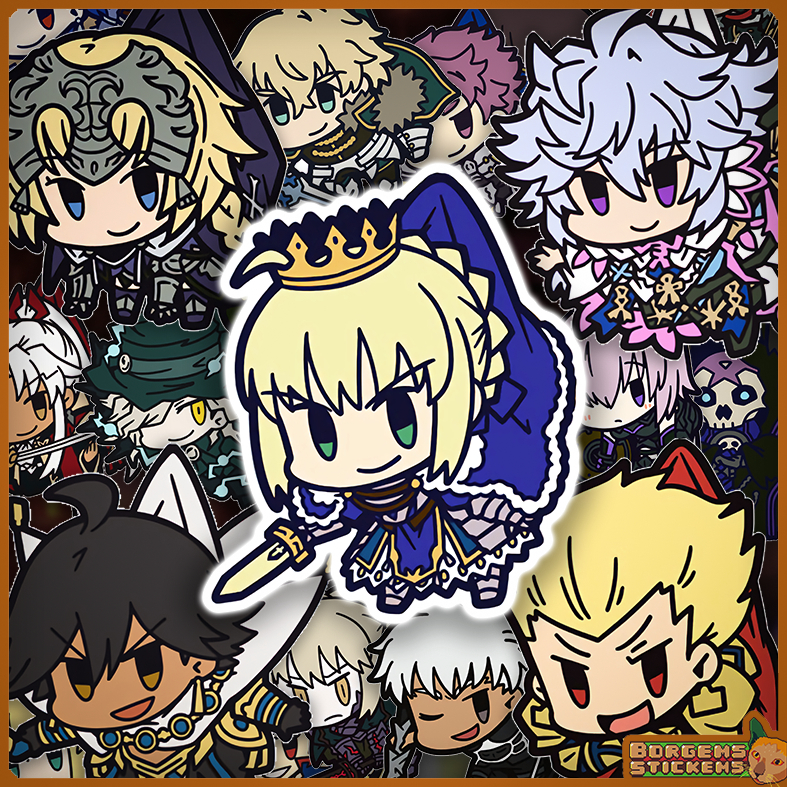 Fate Grand Order / Fate Stay Night - Vinyl Waterproof Sticker / Regular ...