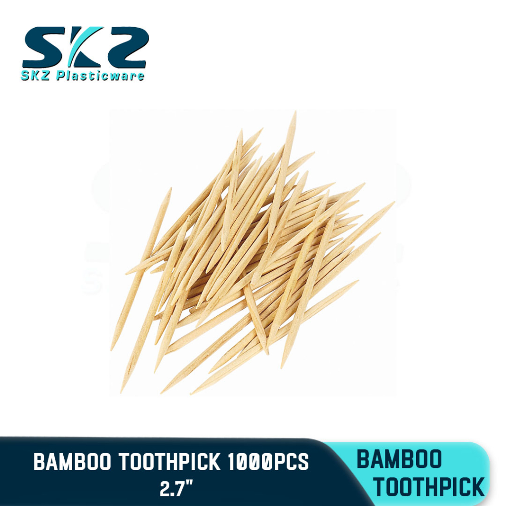 SKZ BAMBOO TOOTHPICK 1000PCS/PACK | Shopee Philippines